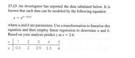 solved 17 13 an investigator has reported the data tabulated