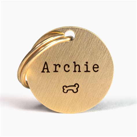 Personalised Dog Collar Name Id Tag By Castor And Noble