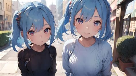 Premium Ai Image Cute Girl Anime Wearing Sweater Japan Art For Wallpaper