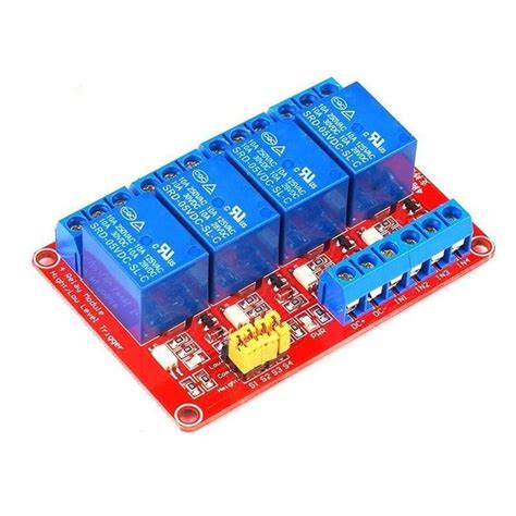 Buy 4way 5v Relay Module With Optocoupler Isolation Support High And