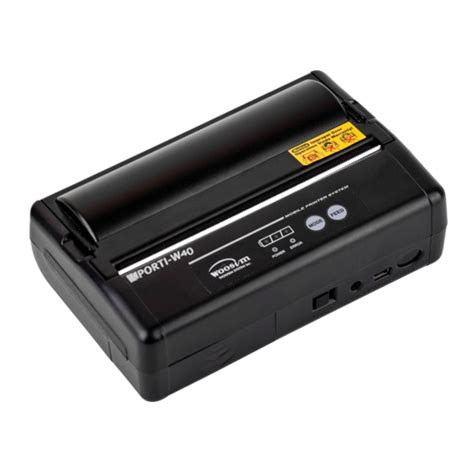 Woosim Wsp W40 Operators Manual Pdf Download Manualslib