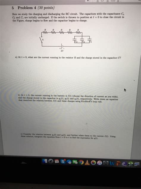 Solved Here We Study The Charging And Discharging The RC Chegg Com