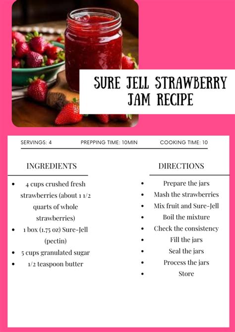 Sure Jell Strawberry Jam Recipe A Classic Homemade Recipe Royale