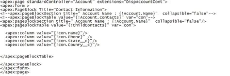 Apex Visualforce Controller Sectionwise Display Of Multiple Accounts