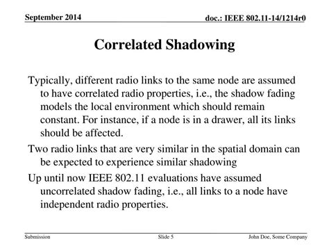 ppt impact of correlated shadowing in 802 11ax system evaluations