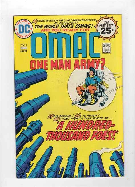 Omac 3 Jan Feb 1975 Dc Fine Comic Books Bronze Age Dc Comics Omac Horror And Sci Fi
