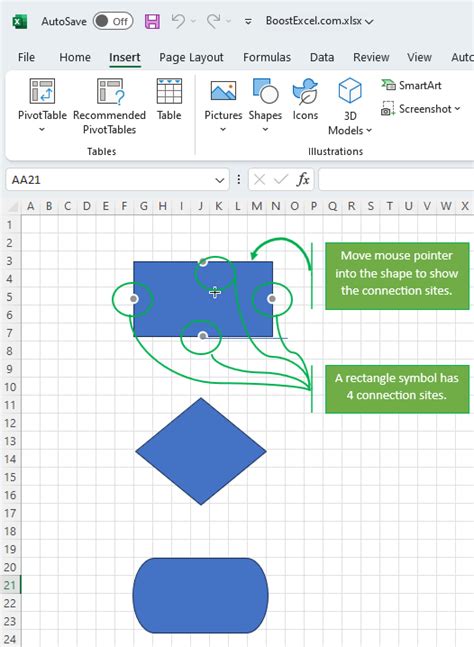 Create Flowcharts With Built In Tools In Excel Flowchart Maker For Excel