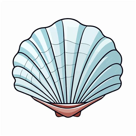 Premium Vector Seashell Flat Vector Illustration Seashell Cartoon