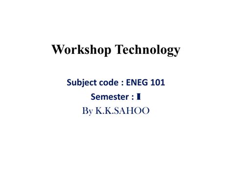 Workshop Technology Pdfcoffeecom