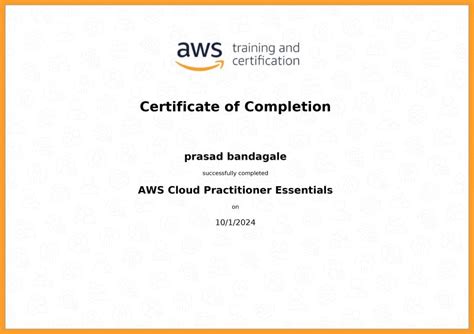 Prasad Bandagale On Linkedin Aws Cloudpractitioner Awscertified Cloudcomputing
