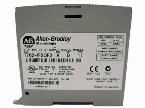 Allen Bradley 1762 If2of2 Micrologix 1100 1200 1400 Analog Combination Module At ₹ 17264