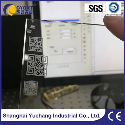 Glass Qrcode Uv Laser Marking Machinelaser Coding Printeruv Fly Laser