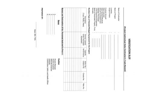 Verification Form Pdf