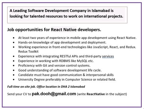 anas bin arif on linkedin my uncle needs a react native developer for