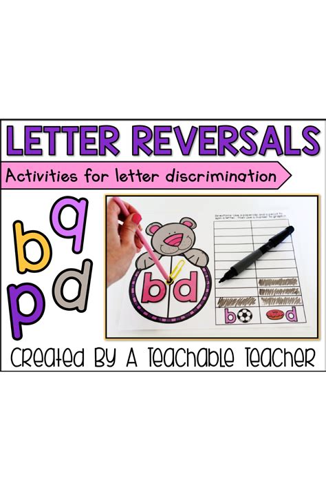 Letter Reversals Activities For Letter Discrimination A Teachable Teacher