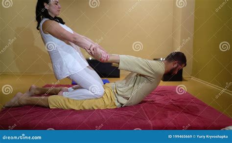 Thai Massage For Arms And Back In Wellness Spa Stock Video Video Of