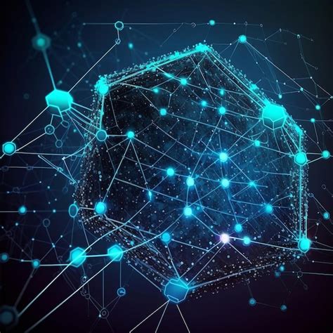 Premium Ai Image Data Background Big Data Network Structure Background Generative Artificial