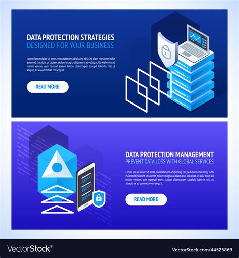 Data Transmission Technology And Protection Vector Image