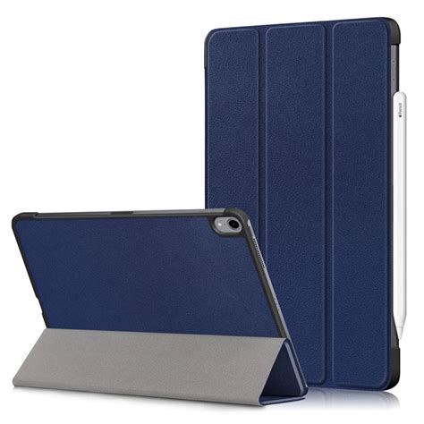Tri Fold Series IPad Air 2020 Smart Folio Case Blue