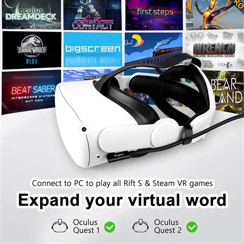 Generic Oculus Quest 2 Link Type Cable Without Adapter Usb 3 2 Type C To C 90° Port 5gbps High