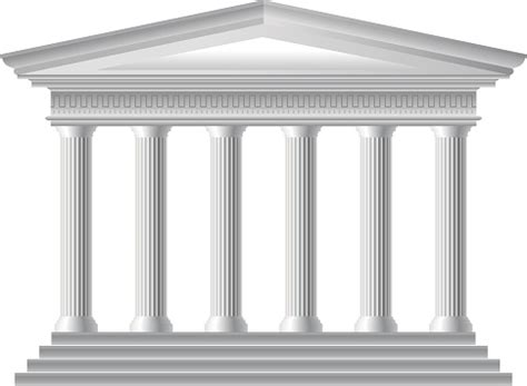 Ilustración De Templo Romano Y Más Vectores Libres De Derechos De