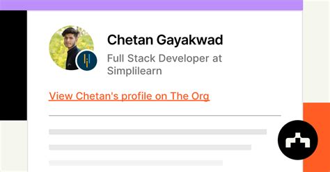 chetan gayakwad full stack developer at simplilearn the org