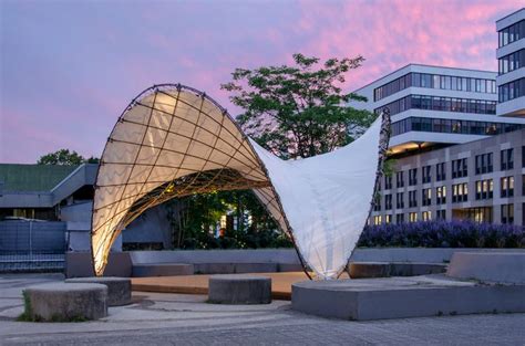 Gallery Of Lightpro Shell Pavilion Biomat Itke University Of Stuttgart 5 Architecture
