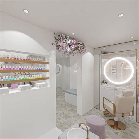 Pastel Colour Scheme • Luxury Beauty Salon Salon Interior Design