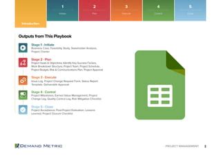 Project Management Playbook | PPT