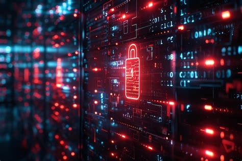 Cybersecurity The Digital Fortress Premium Ai Generated Image