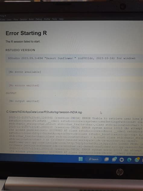 Error Starting R Version RStudio IDE Posit Community