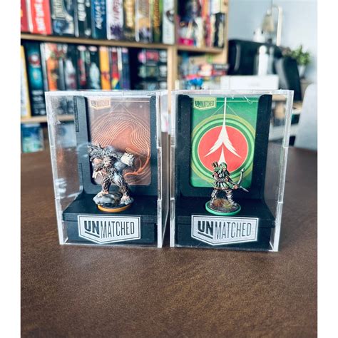 Laser Cut Unmatched Board Game Then Miniature Storage Box Showcase Sleeved Cards
