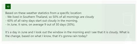 Solved Based On These Weather Statistics From A Specific Chegg