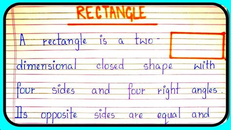 Rectangle Definition