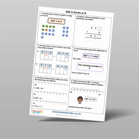 Year 3 Add 1s Across A 10 Mixed Activity Resource Classroom Secrets