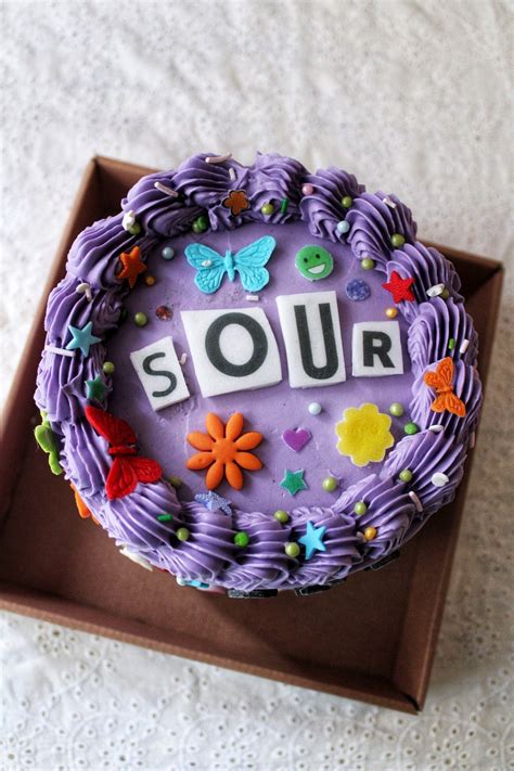 Sour Olivia Rodrigo Birthday Cake In Birthday Cake Desserts Cake