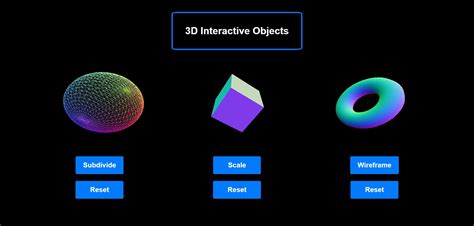 Github Bibalo30interactive 3d Objects Threejs Webpage Created Using Threejs Animated 3d