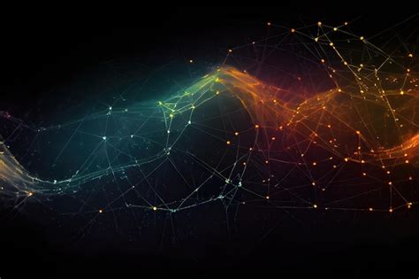 Premium Ai Image Abstract Futuristic Network Lines Background Network Technology Network