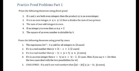 Solved Practice Proof Problems Part 1 Prove The Following
