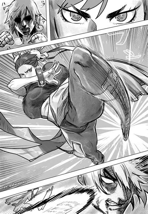 Chun Li And Ken Masters Street Fighter Drawn By Wallace Pires Danbooru