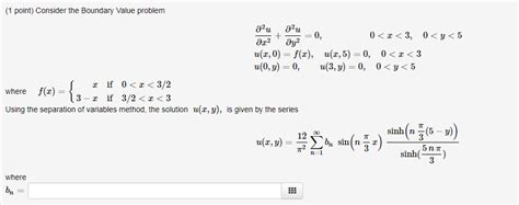 Solved Point Consider The Boundary Value Problem Chegg