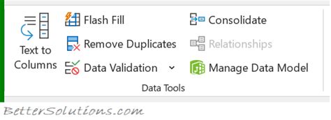 Microsoft Excel Support Data Tab