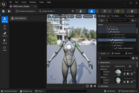 体验一下ue5 3的skeletal editor skeletal mesh editing tools csdn博客