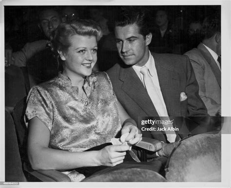 Actress Angela Lansbury With Her Husband Peter Shaw Attending The