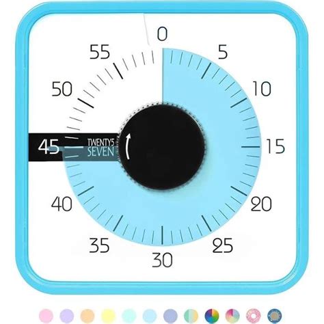 Twenty5 Seven Countdown Timer 7 5 Inch 60 Minute 1 Hour Visual Timer