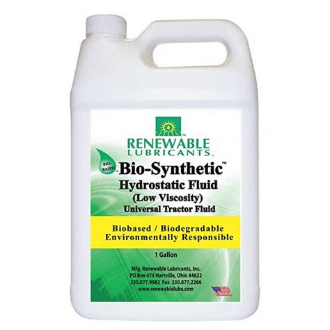 Renewable Lubricants Bio Based 1 Gal Container Size Tractor