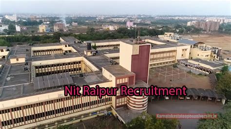 nit raipur recruitment 2025 {today} notification eligibility criteria