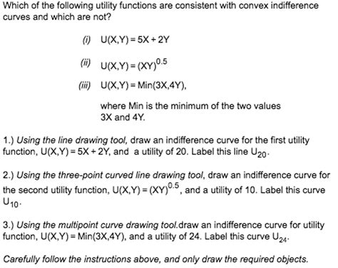 Solved Which Of The Following Utility Functions Are