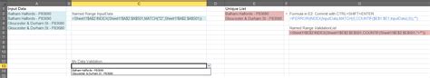 Excel Create Data Validation Unique Items For Dynamic Drop Down List