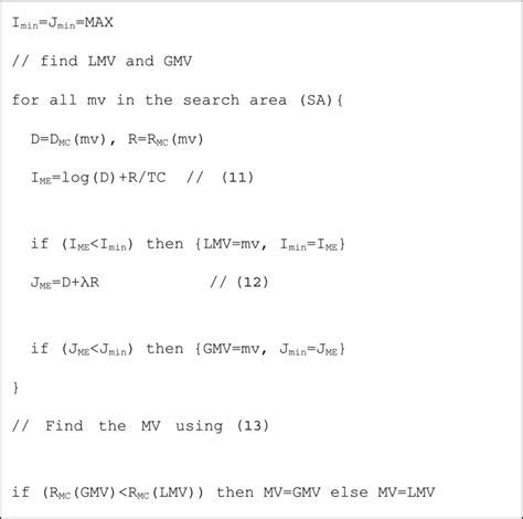 the proposed motion estimation algorithm download scientific diagram